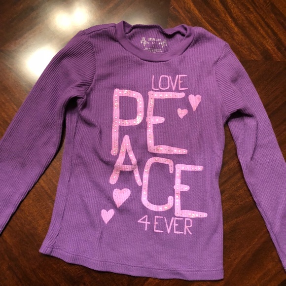 total girl | Shirts & Tops | Total Girl Purple Flannel Tshirt | Poshmark